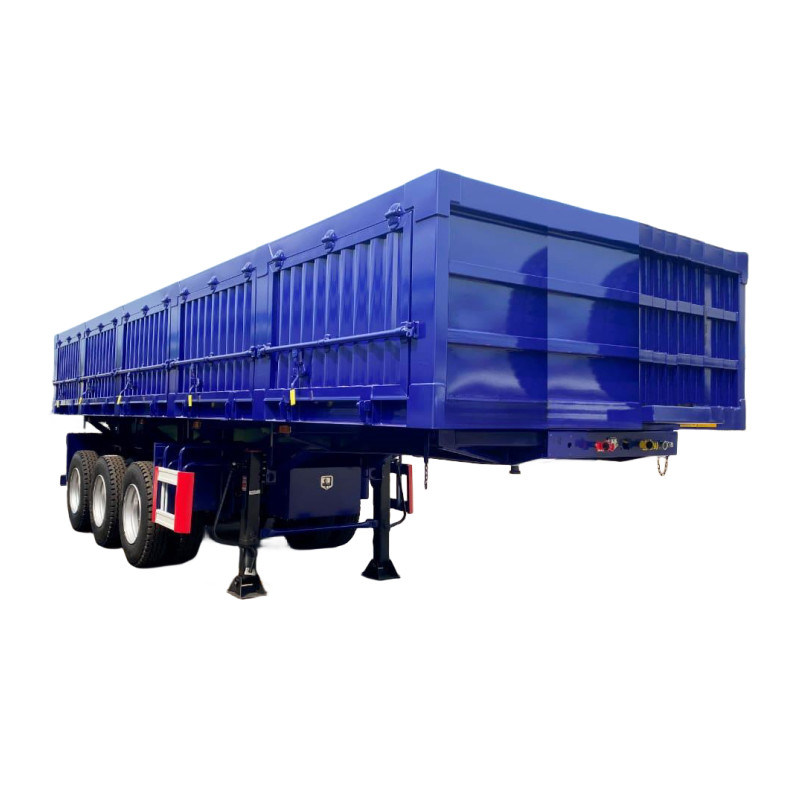 Tri Axle 34 Ton Side Tippers Semi Trailer Heavy Duty Và I Beam được ...
